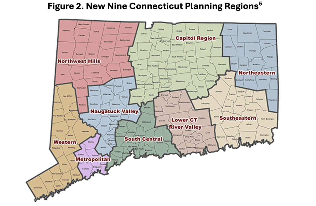 Connecticut Planning Regions Replace Counties in JobsEQ